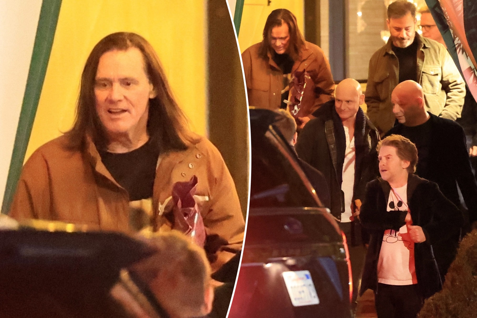 Jim Carrey rocks long hair as he celebrates 62nd birthday with Jimmy ...