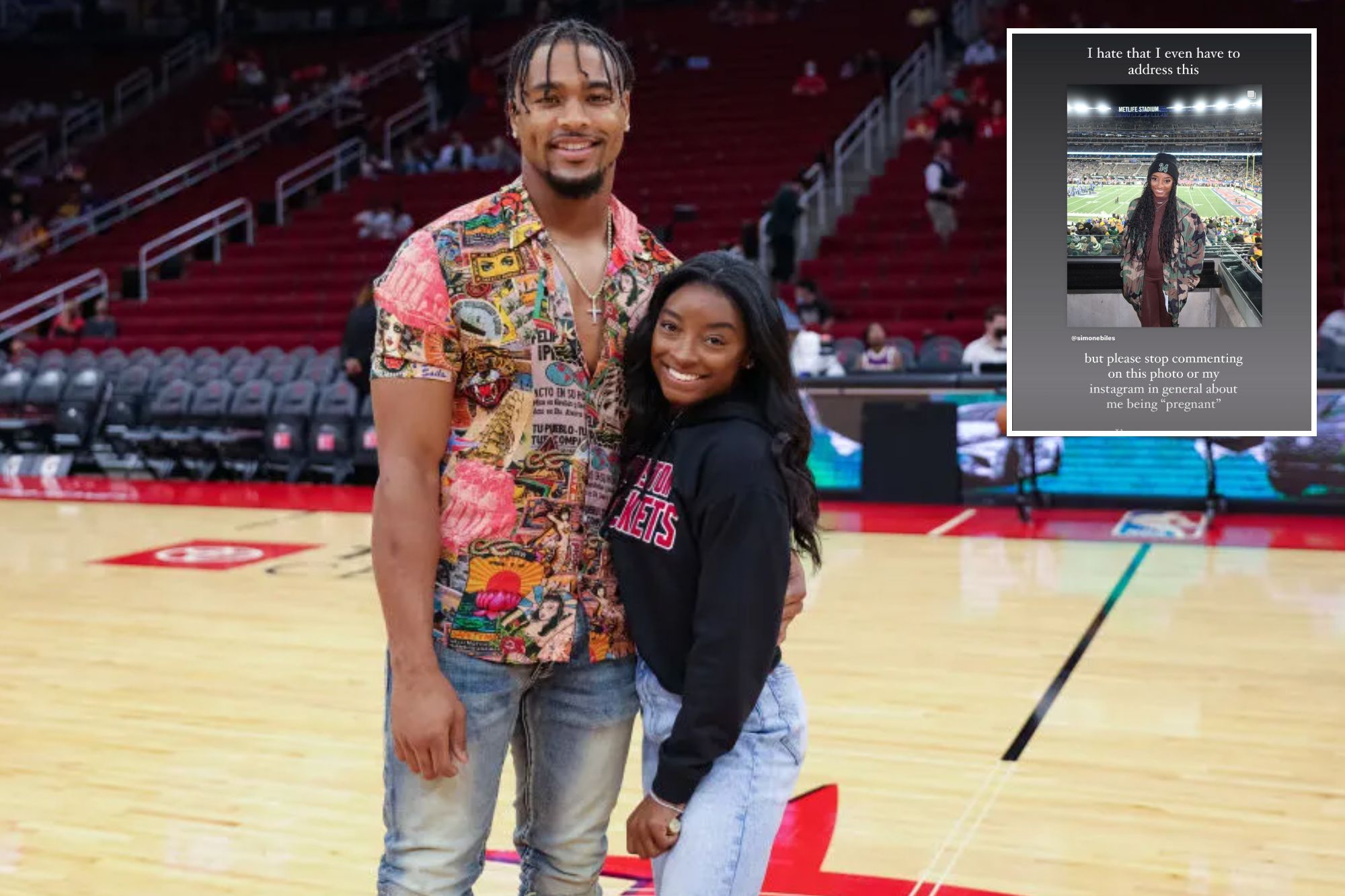 Simone Biles speaks out on pregnancy rumors after flood of Instagram ...