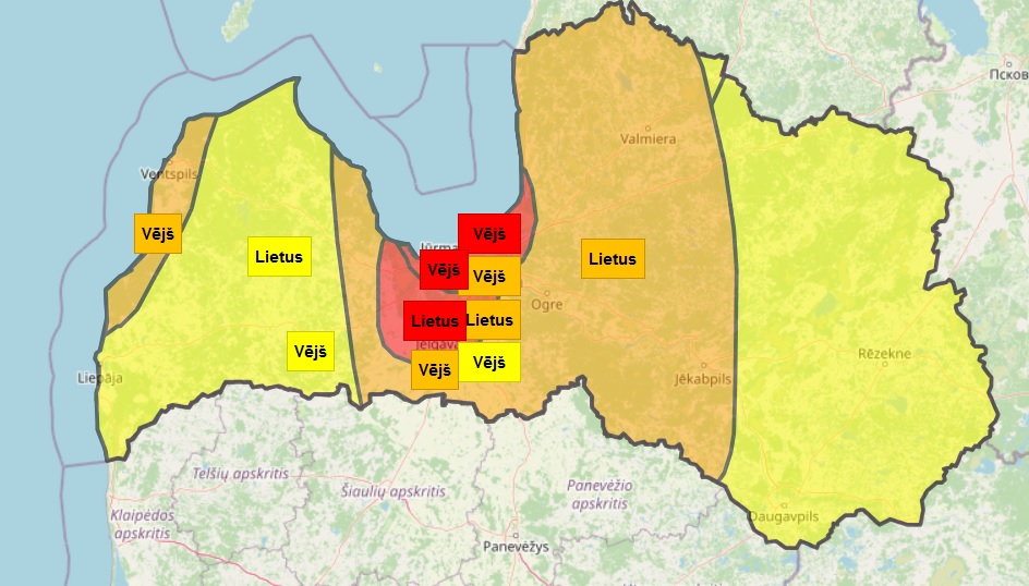 Red alert: storms, flood, rain expected in Latvia