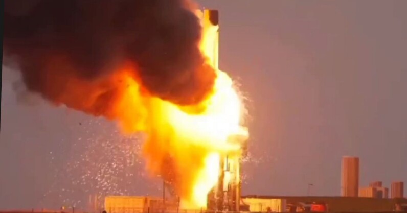 Watch: rocket erupts during test for UK’s first vertical launch