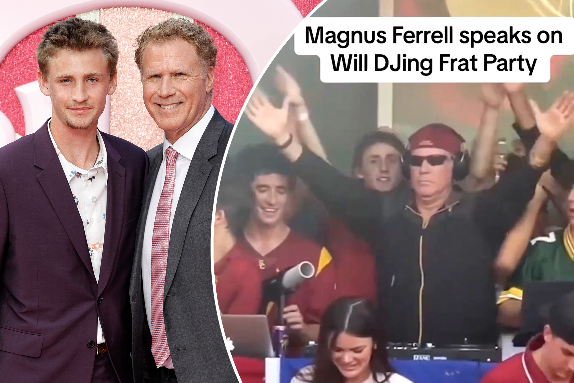 Will Ferrell’s son raves over actor dad’s viral DJ set at college frat ...