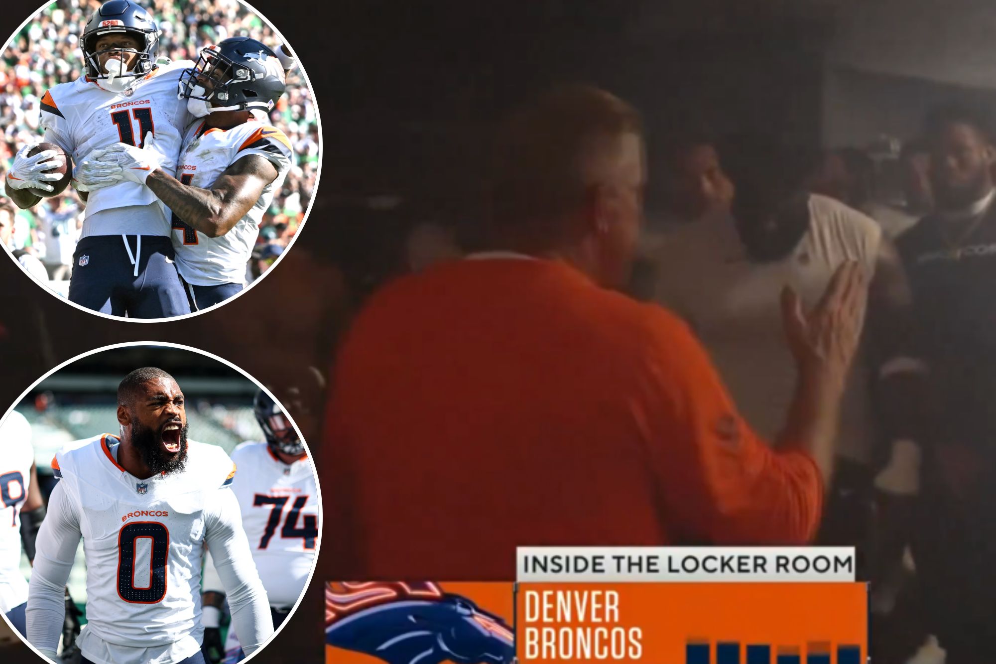 Why Broncos’ locker room was filled with smoke after win over Eagles