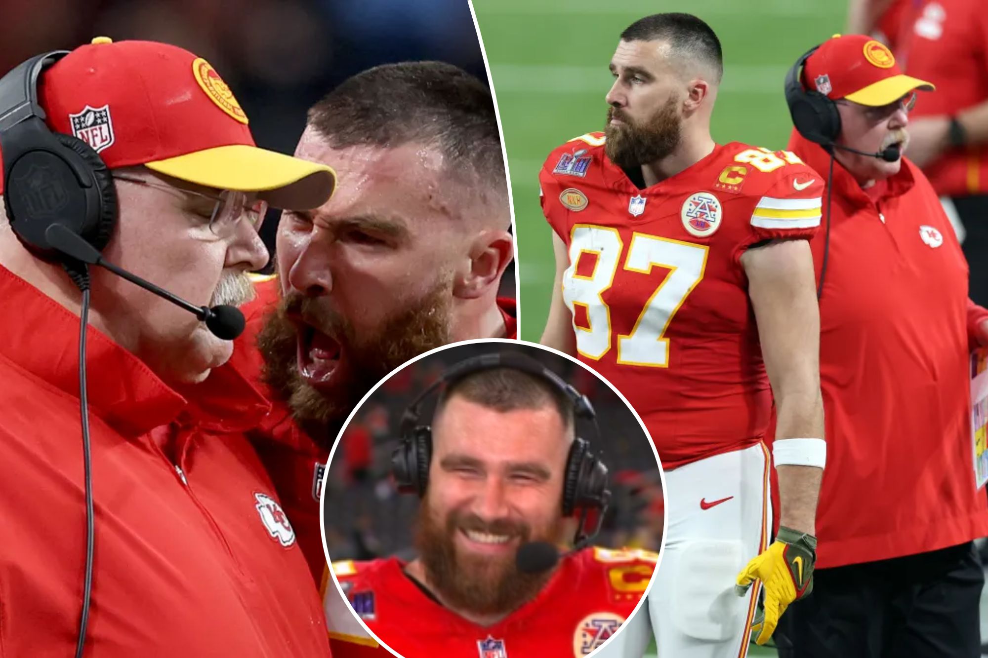 Travis Kelce tight-lipped about screaming at Andy Reid during Super ...