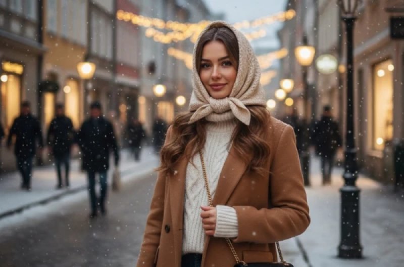 A New Symbol of Winter Femininity: How to Stylishly Wear a Wool Scarf