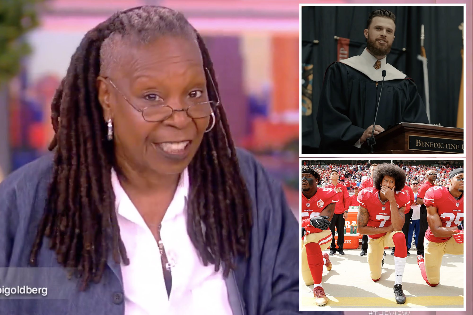 Whoopi Goldberg defends Harrison Butker after controversial graduation ...