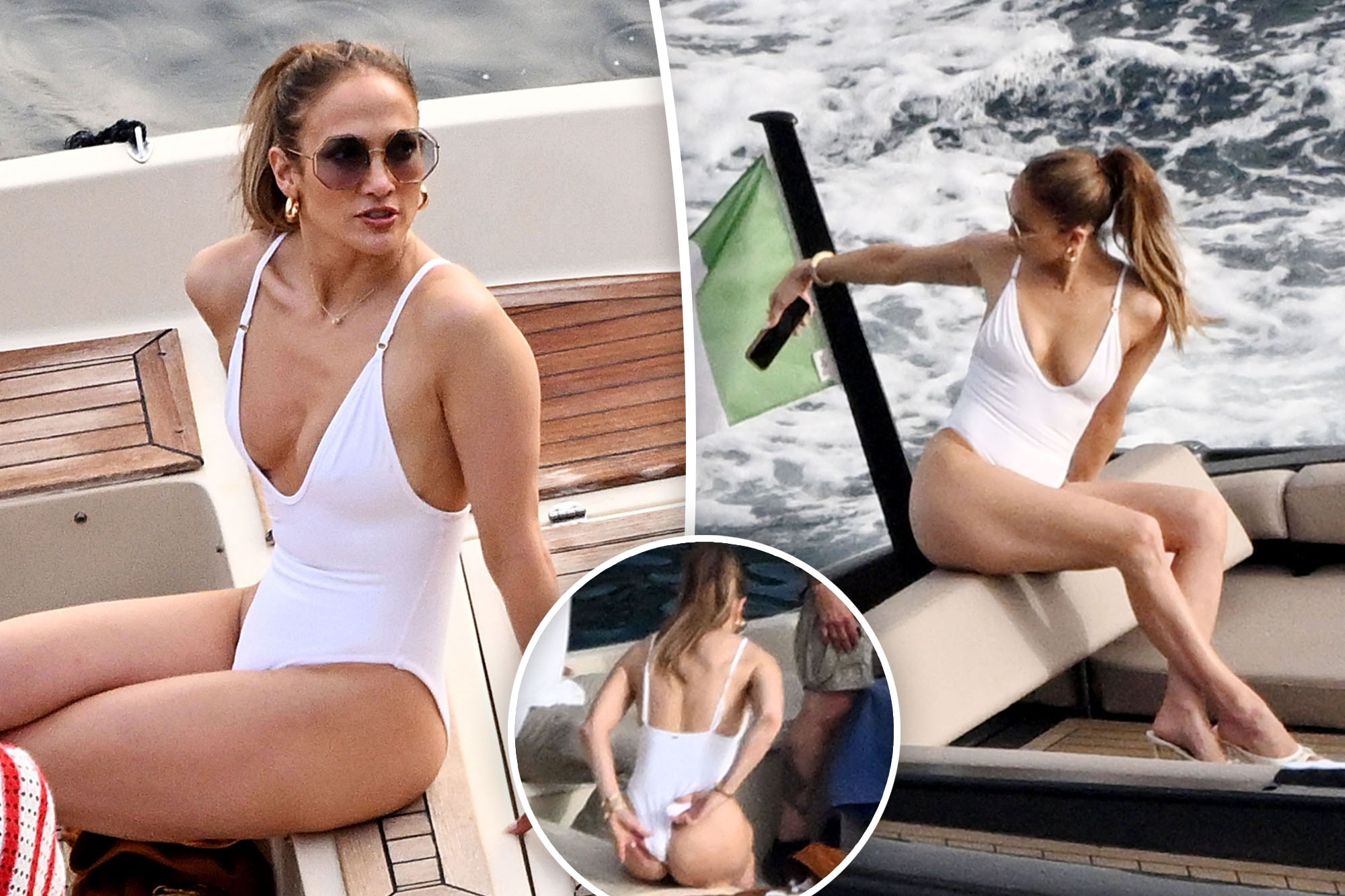 Turning the other cheek: Jennifer Lopez can’t stop taking swimsuit selfies on Italy getaway ...