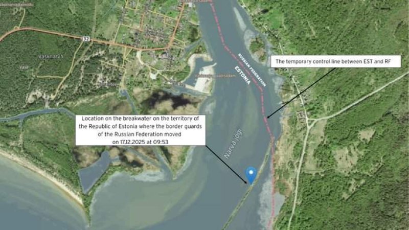 VIDEO. Aci nepamirkšķinot. Krievu robežsargi ieiet un pastaigājas ...