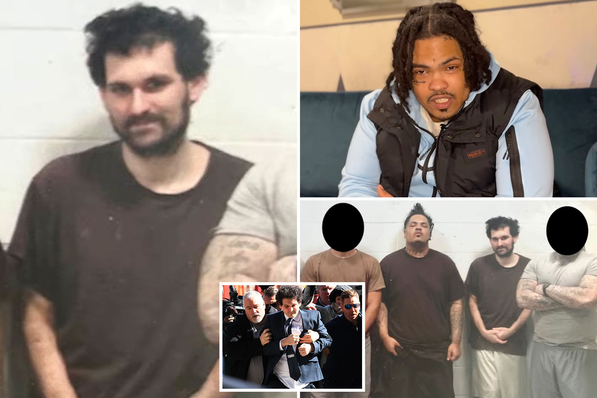 ‘Gangster’ Sam Bankman-Fried pictured in jail, poses alongside Bloods ...